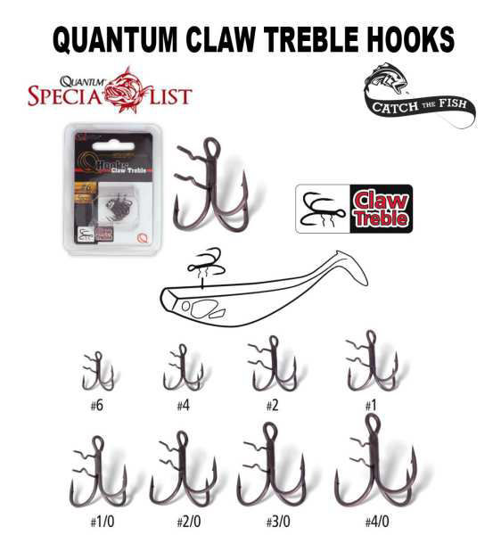 Umreich's Angelshop24. Quantum Claw Treble Hook